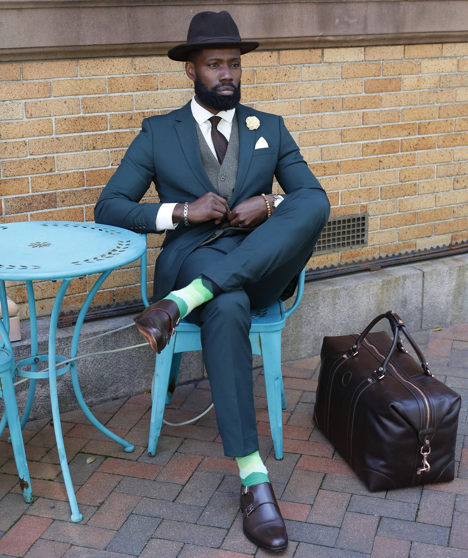 Black Pinstripe Regular Fit 3-Piece Suit – Regalia Collection